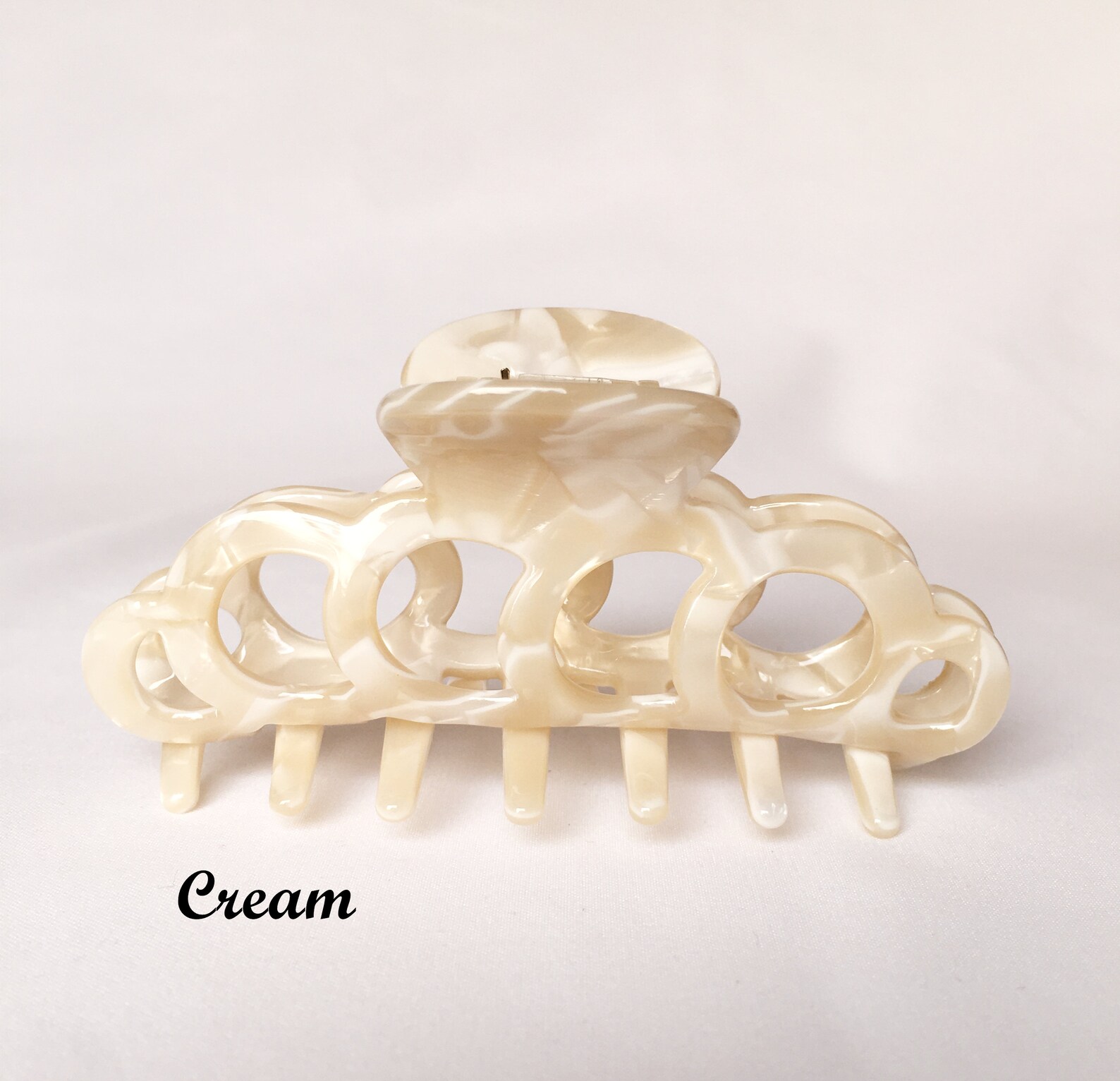 Medium Large Claw Clip-marble Color Acetate Hair - Etsy