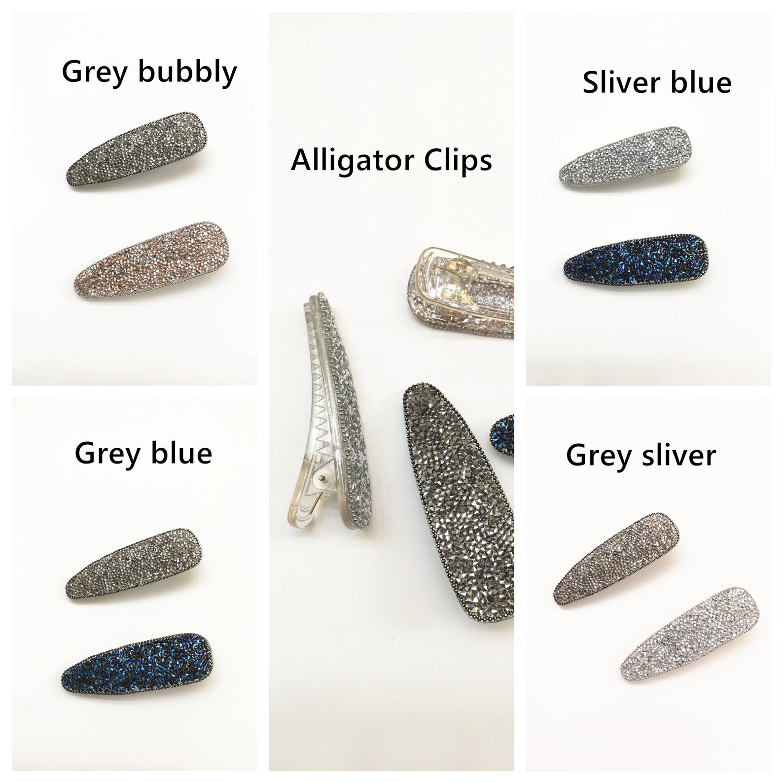 Glitter Women Hair Clip-sparkly Hair Clip-set of Two or - Etsy