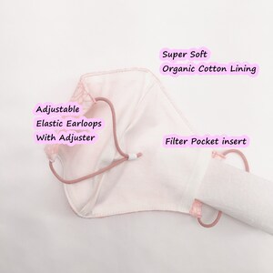 Mommy & Me Lace Embossed Face Maskorganic Cotton Liningbig Kidsmall ...