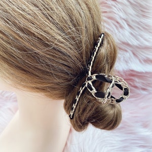 Metal Twist Ribbon Large Claw Clip-gold Elegant Hair Claw-minimalist ...