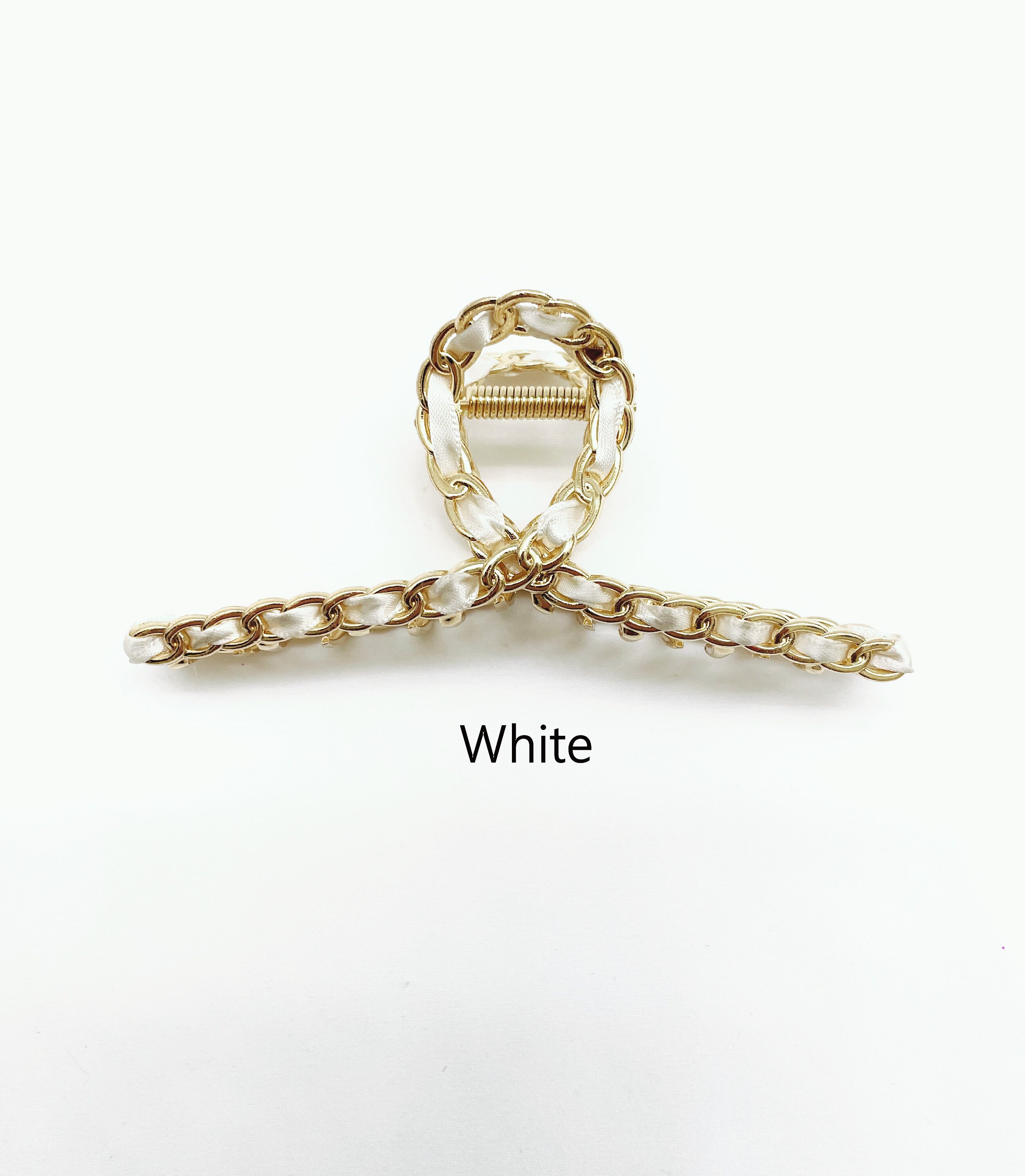 Metal Twist Ribbon Large Claw Clip-gold Elegant Hair - Etsy