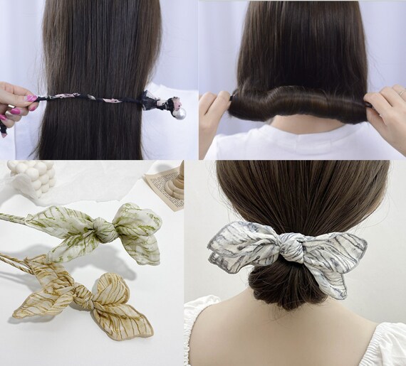 Chiffon Zebra Pattern Updo Bun Maker-korean Chignon Maker-bun - Etsy