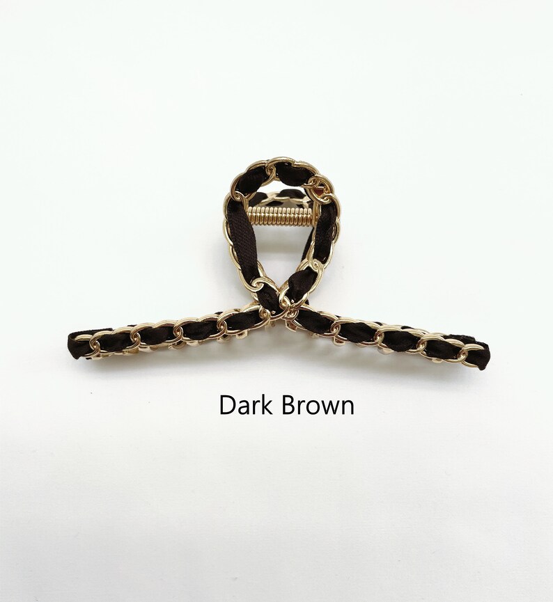 Metal Twist Ribbon Large Claw Clip-gold Elegant Hair - Etsy