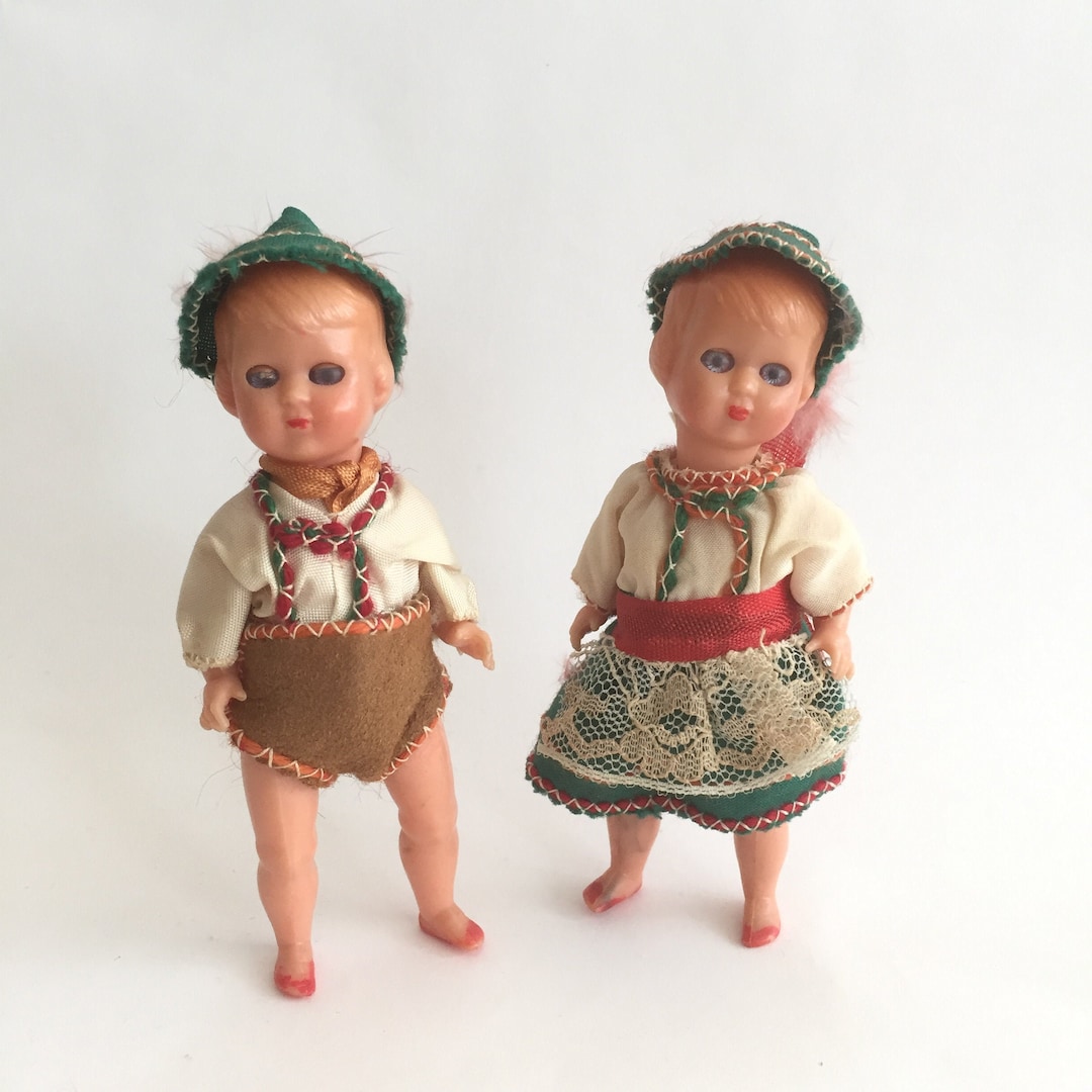 1970s Vintage German Doll | Tirol Folk Costume | Doll House - Etsy