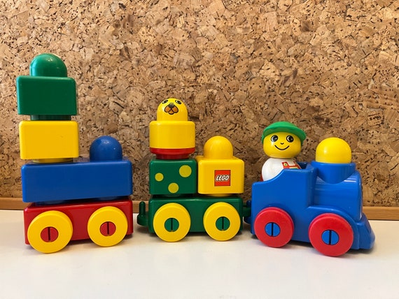 LEGO Primo Bundle of Toys Train Wagon Dolls Bricks - Etsy