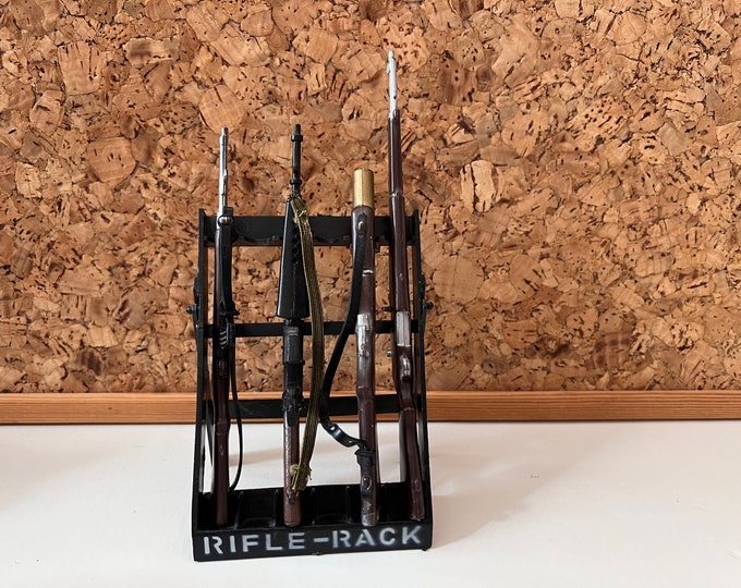 1970s Vintage Palitoy Action Man Rifle Rack & Weapons Made in England ...
