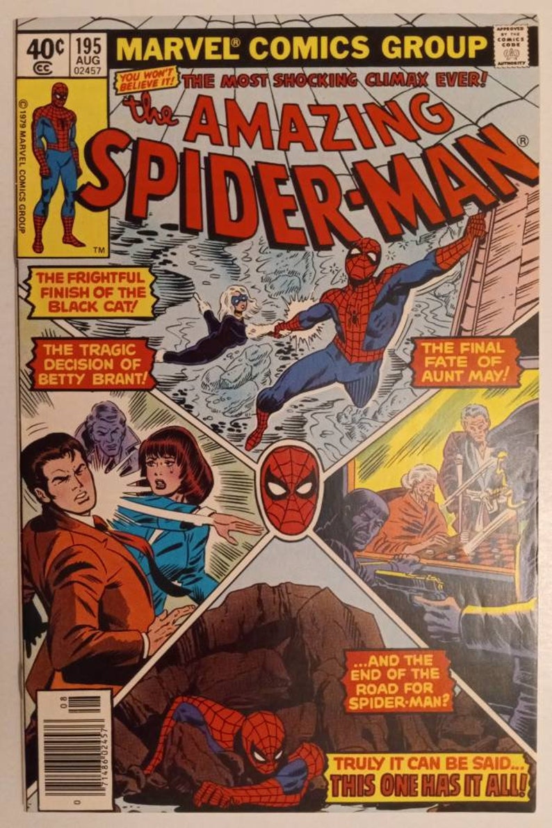 The Amazing Spider-man #195 / Grade Range - 8.5 to 9.0 - Etsy