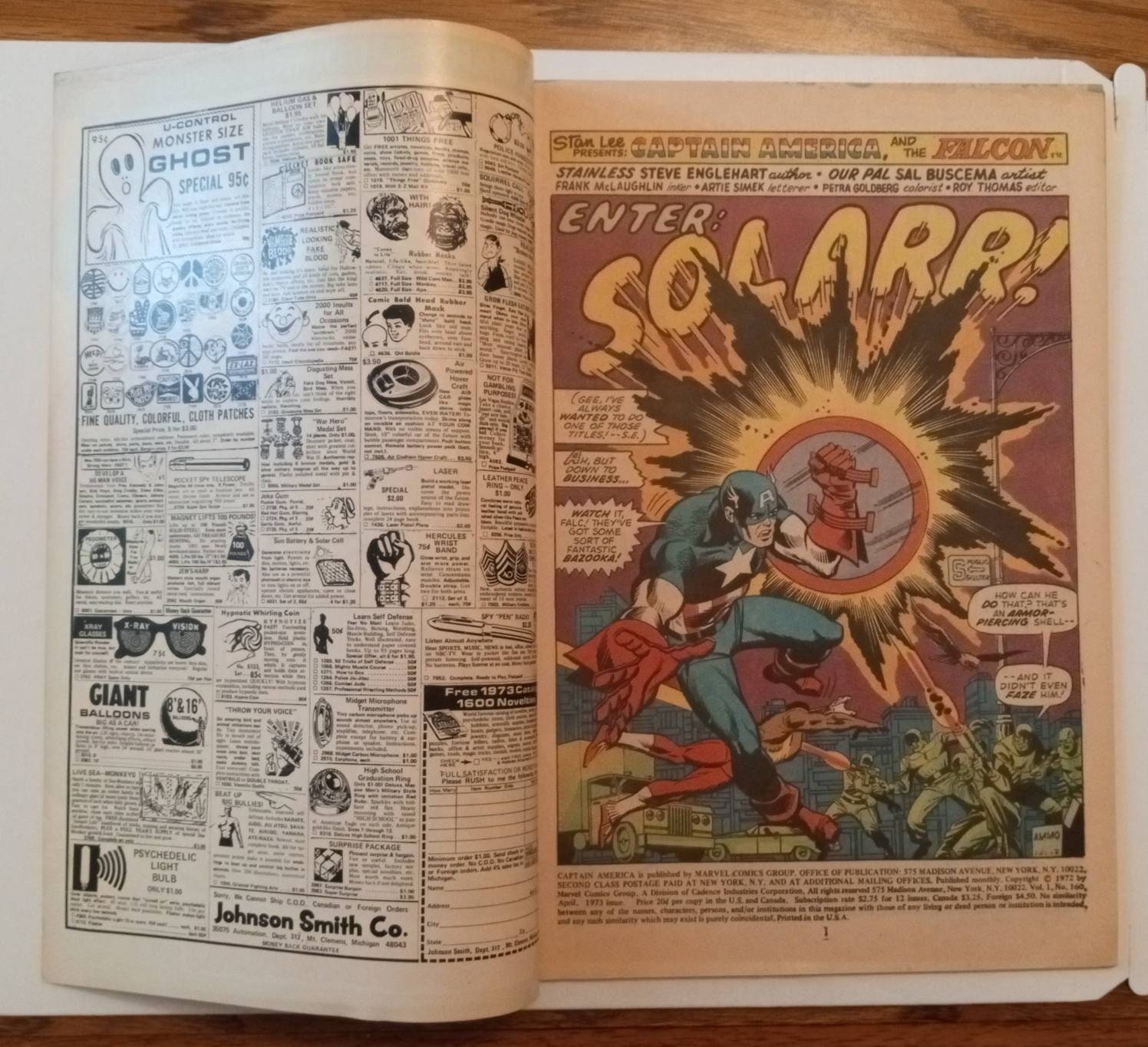 Captain America and the Falcon #160 : Bronze Age Comics / Grade Range ...