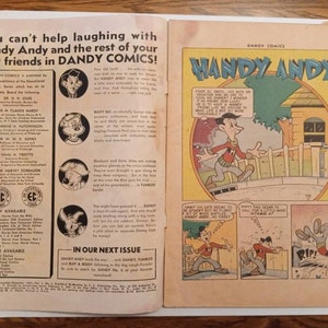Dandy Comics Vol 1 #5 / Golden Age Comics / 75 Year Old Comic / Grade ...