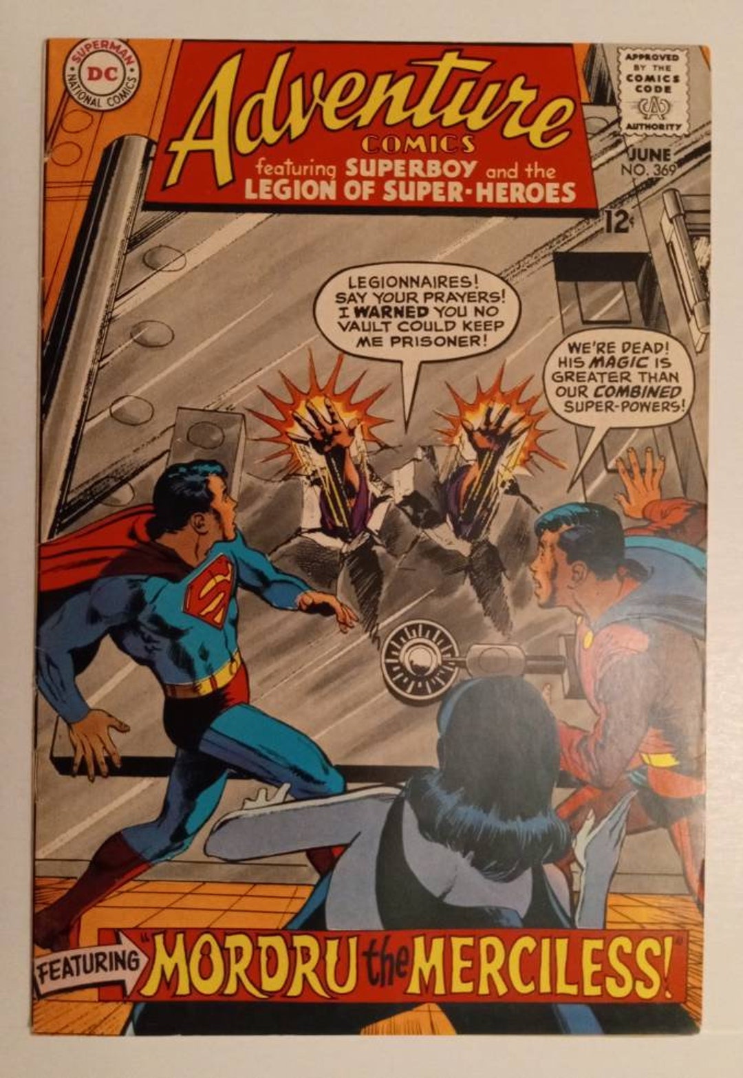 Adventure Comics #369 : Silver Age Comics / Grade Range - 7.0 to 8.0 / 1st App. Mordru the ...