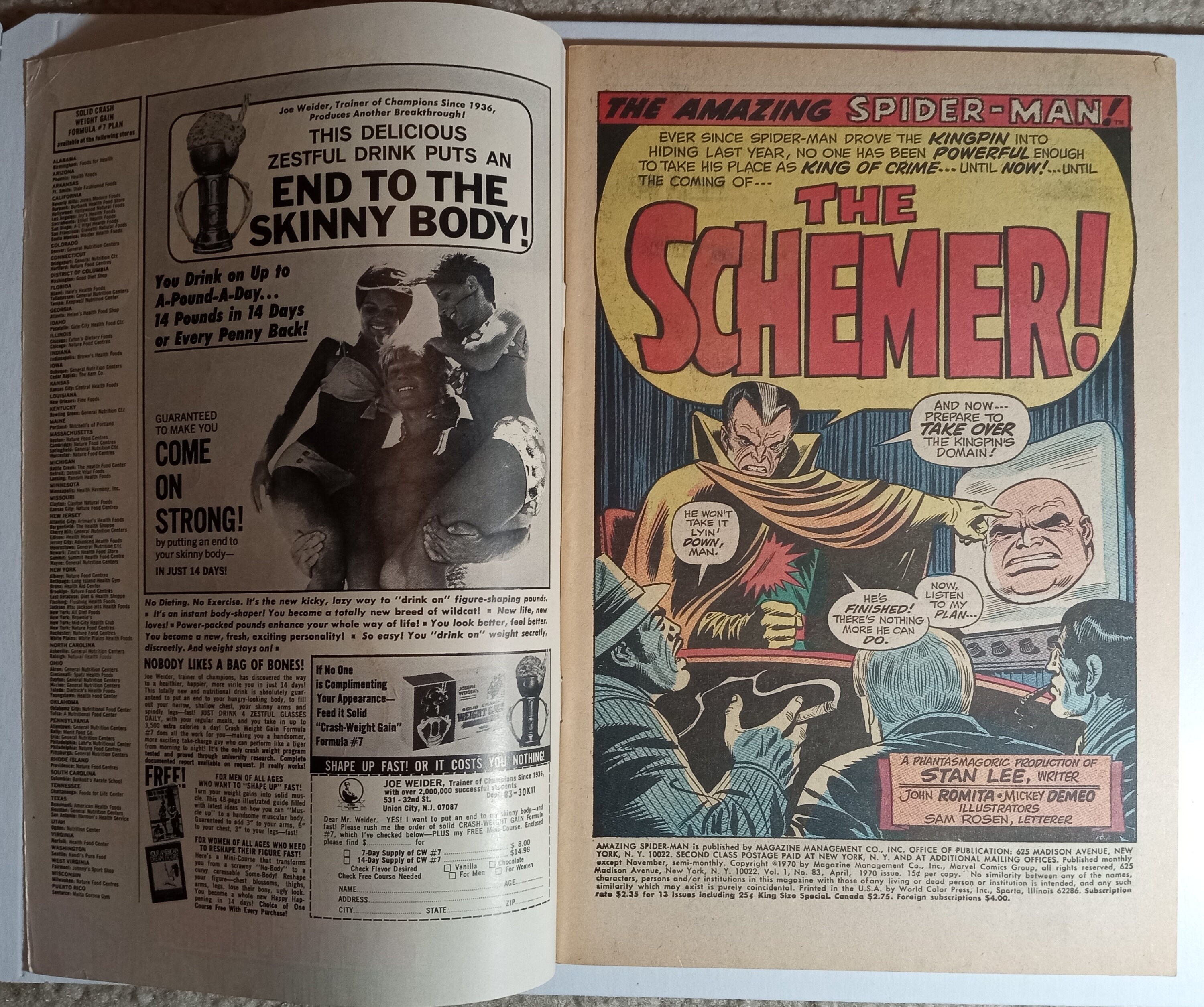 The Amazing Spider-man #83 : Silver Age / Grade Range - 5.5 / 1st ...