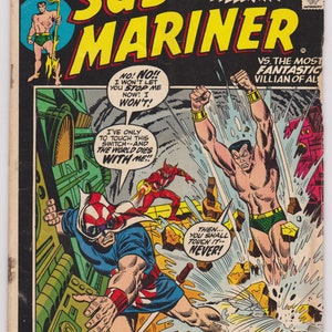 The Sub-mariner #53 : Bronze Age Comics / Grade Range - 3.5 - Etsy
