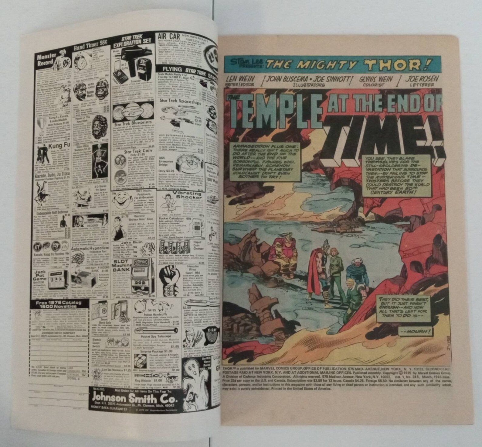 The Mighty Thor #245 : Bronze Age Comics / Grade Range - 6.5 to 7.0 ...