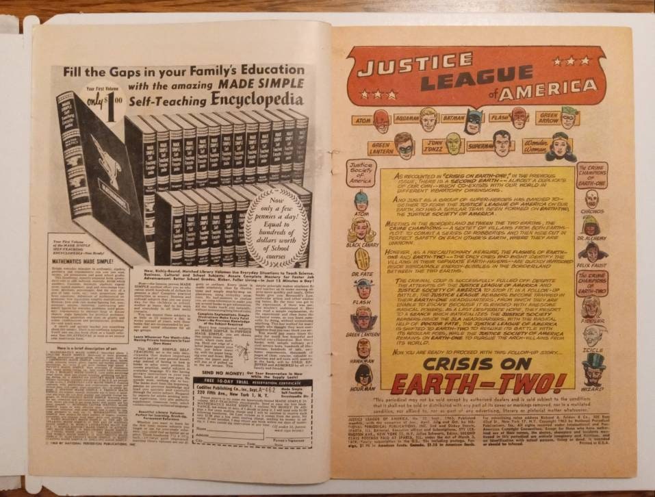 JLA Comics #22 : Silver Age Comics / Grade Range - 3.0 to 4.0 - Etsy