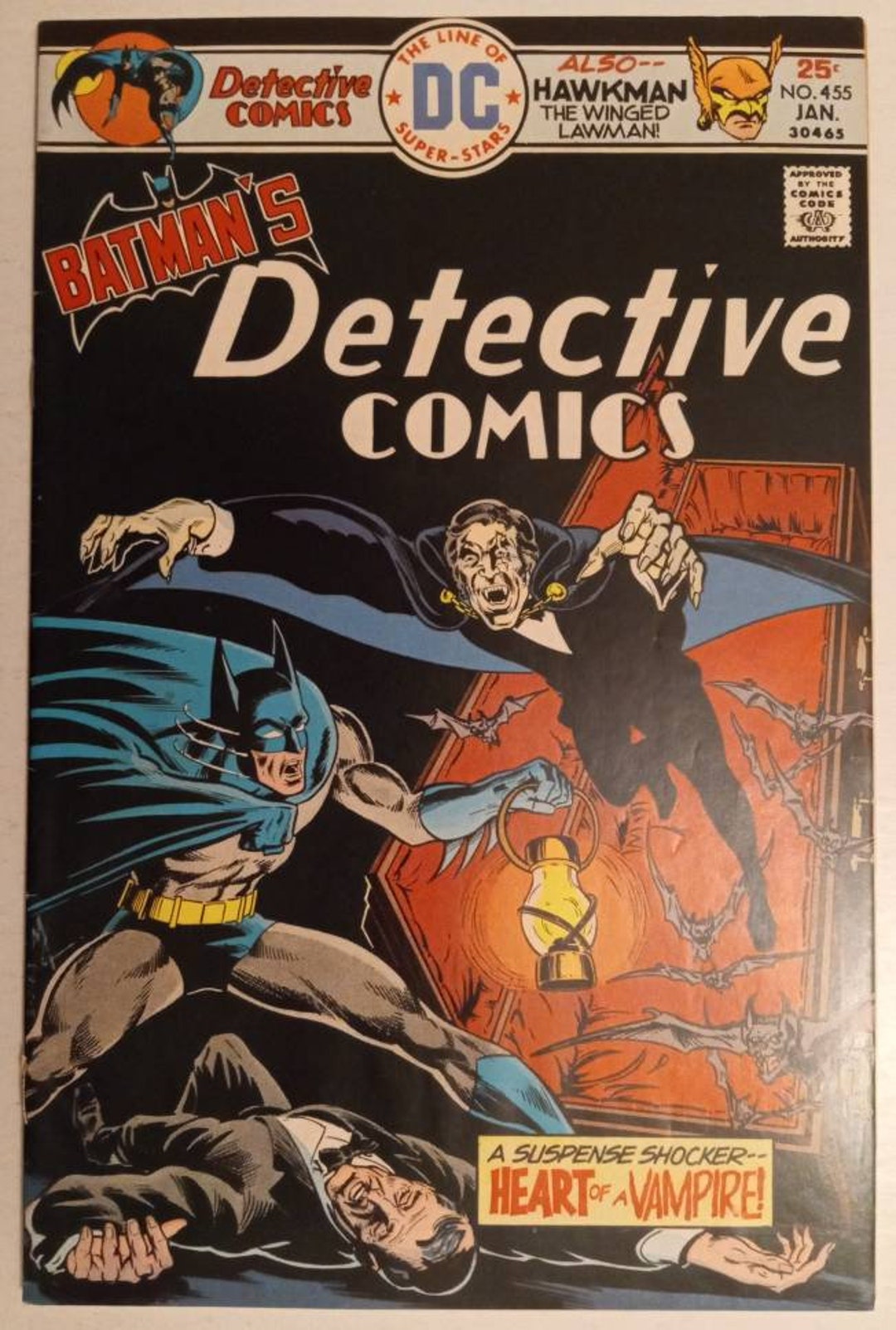 Detective Comics #455 : Bronze Age Comics - 5.5 to - 7.0 / Hawkman ...