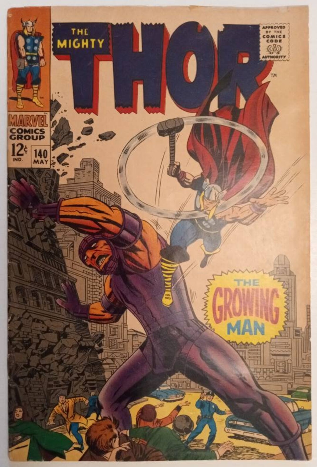 The Mighty Thor 140 : Silver Age Comics / Grade Ranger 5.5 to 6.0 / 1st ...