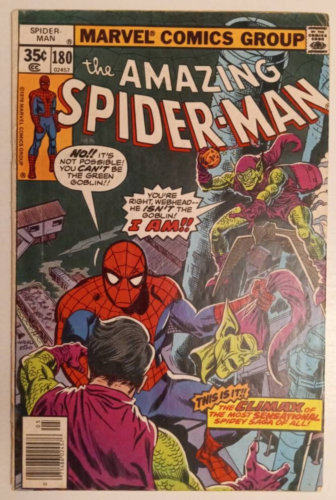 The Amazing Spider-man 180 / Grade Range 5.0 to 5.5 - Etsy