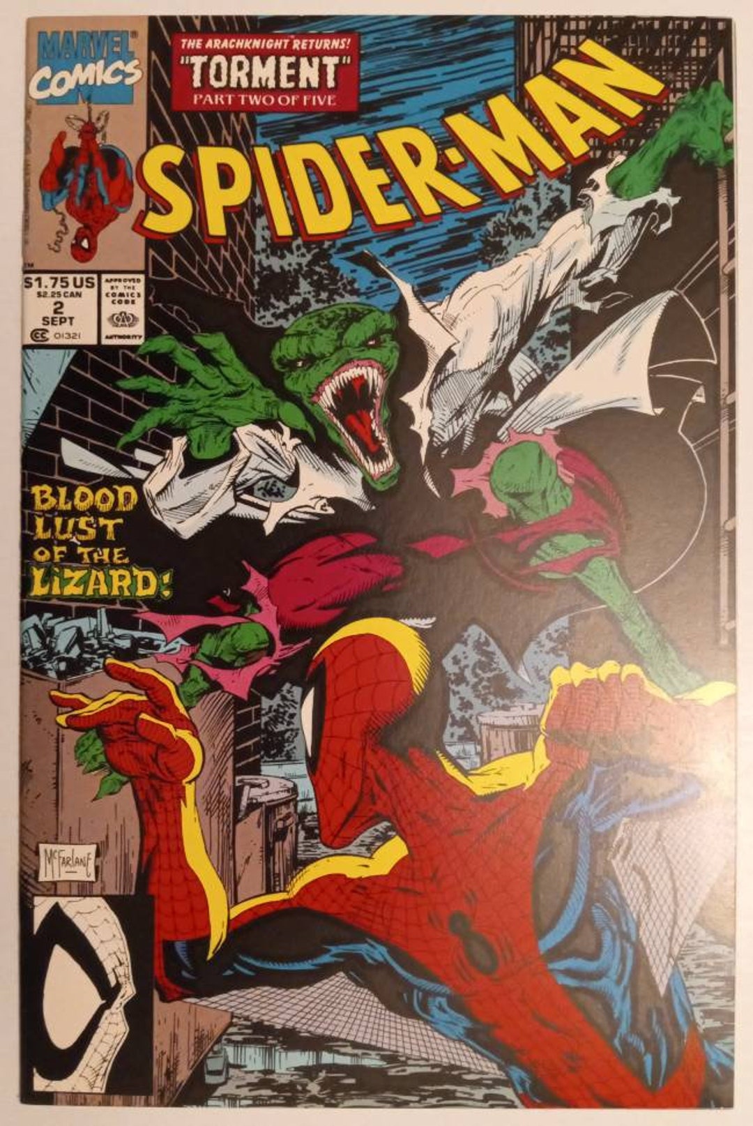 Spider-man 2 : Copper Age Comics / Grade Range 9.4 / Tod Mcfarlane - Etsy