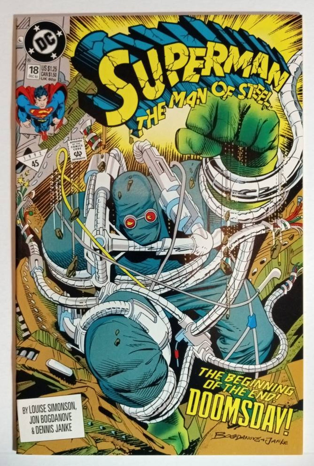 Superman the Man of Steel #18 : Copper Age Comic Books / Grade Range ...
