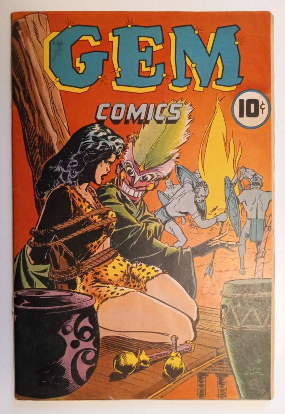 Gem Comics 1 : G.A. 77 Year Old Comic Book / Grade Range 4.0 to 4.5 - Etsy