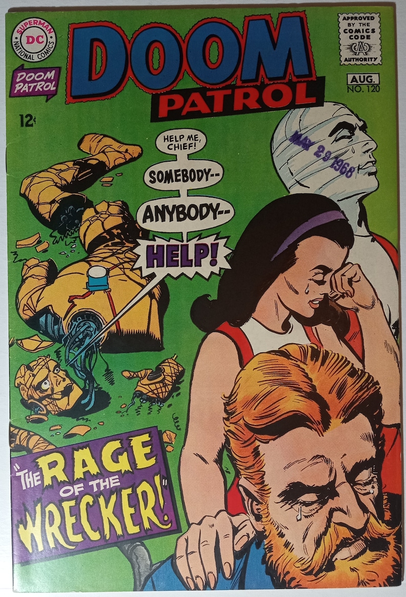 The Doom Patrol #120 : Silver Age Comics / Grade Range - 6.5 - Etsy