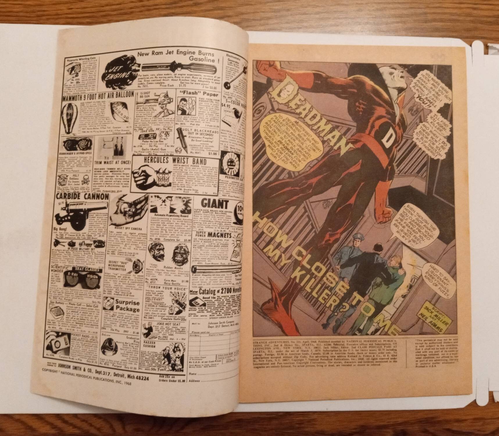 Strange Adventures #211 : Silver Age Comics / Grade Range - 6.0 to 6.5 ...