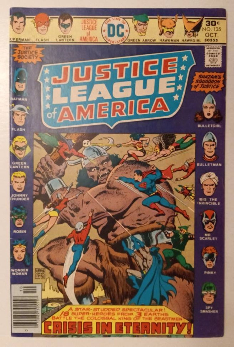JLA Comic Books #135 : Bronze Age Comics / Grade Range - 7.5 to 8.0 - Etsy