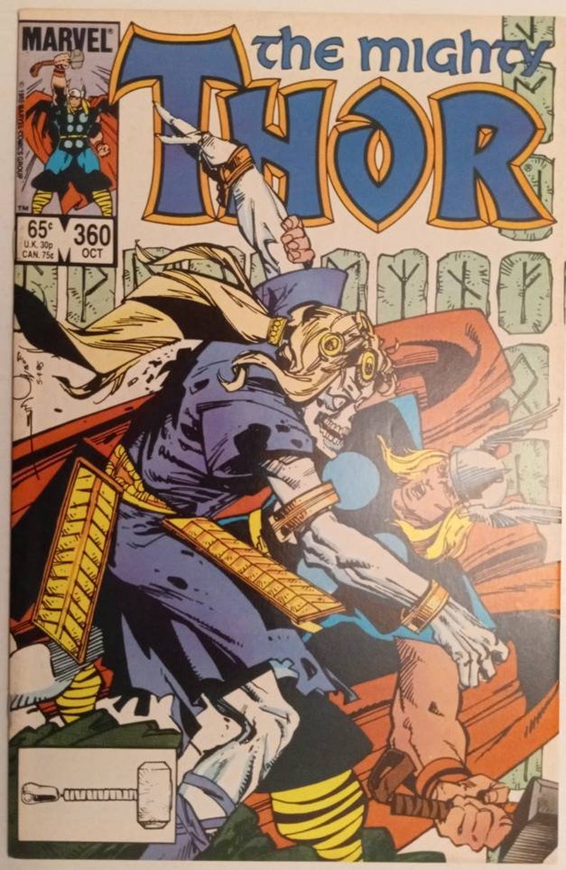 The Mighty Thor #360 : Copper Age / Grade Range - 8.5 to 9.0 - Etsy