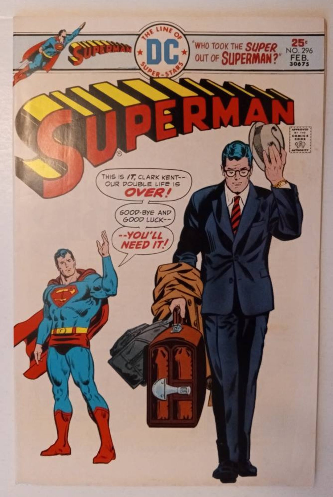 Superman 296 : Bronze Age Comic Books / Grade Range 5.5 to 6.0 - Etsy