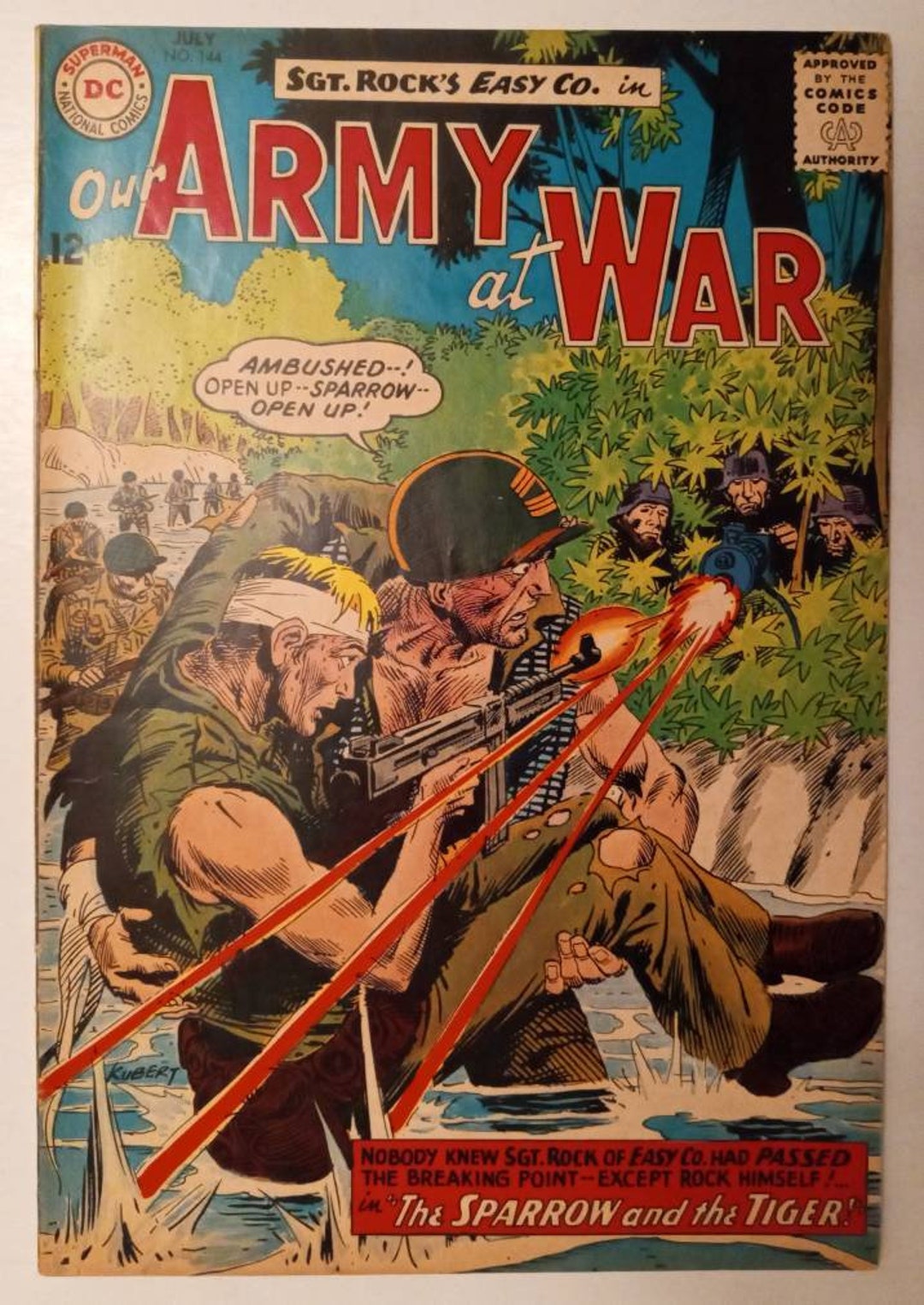Our Army at War #144 / Silver Age Comics / Grade Range - 5.5 to 6.5 ...
