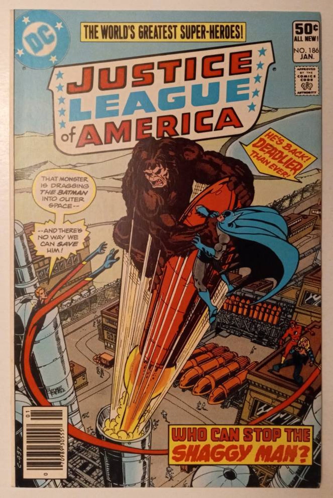 JLA Comic Books #186 : Bronze Age Comic Books / Grade Range - 8.5 to 9. ...