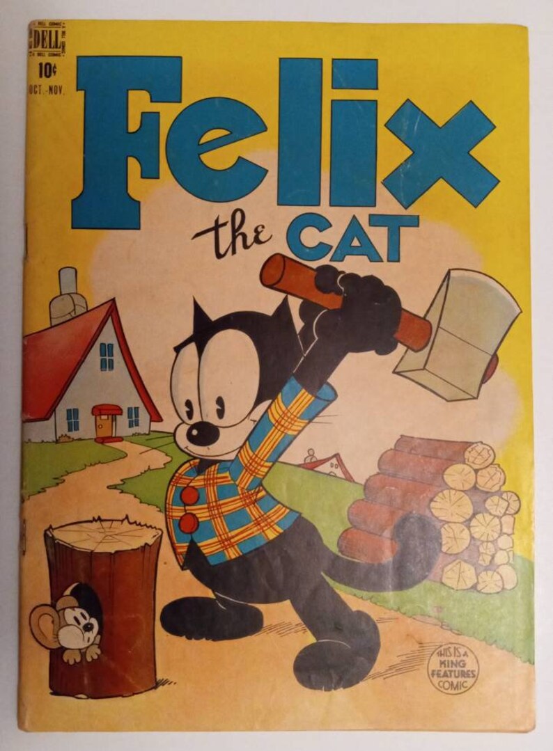 Felix the Cat #5 : G.A. Comics - 74 Year Old Comic Book / Grade Range ...