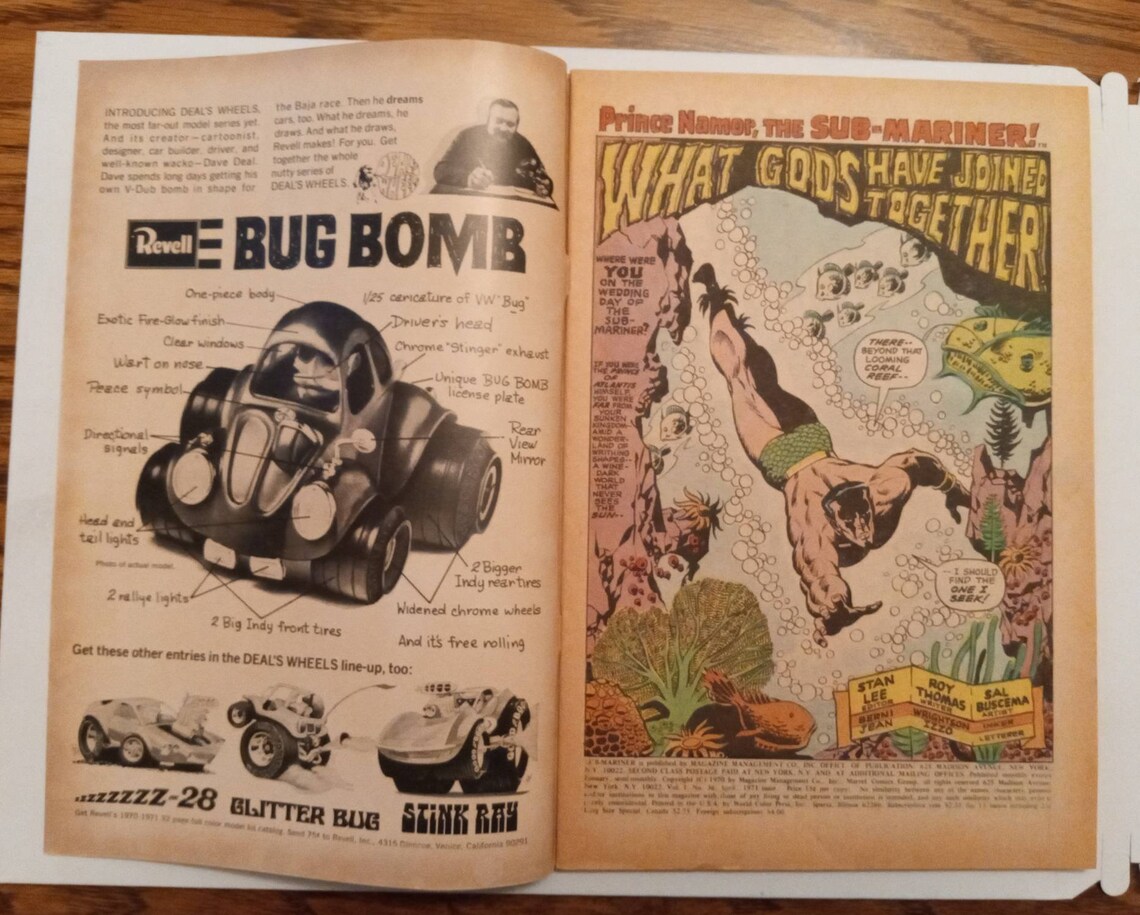The Sub-mariner 36 : Bronze Age Comics / Grade Range 5.0 to 6.0 - Etsy