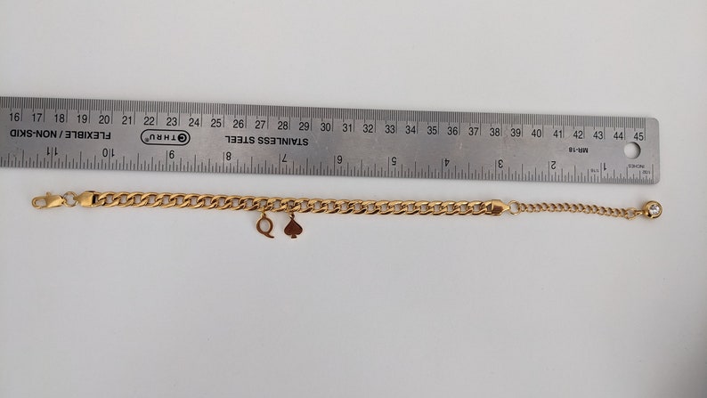 Bold Queen of Spades Anklet - Etsy