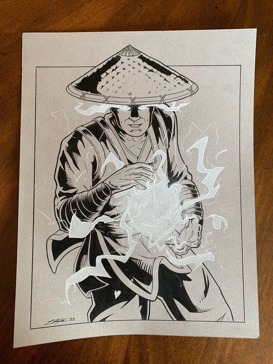 Original Raiden Art - Mortal Kombat Wall Decor - MKII - MK - Etsy