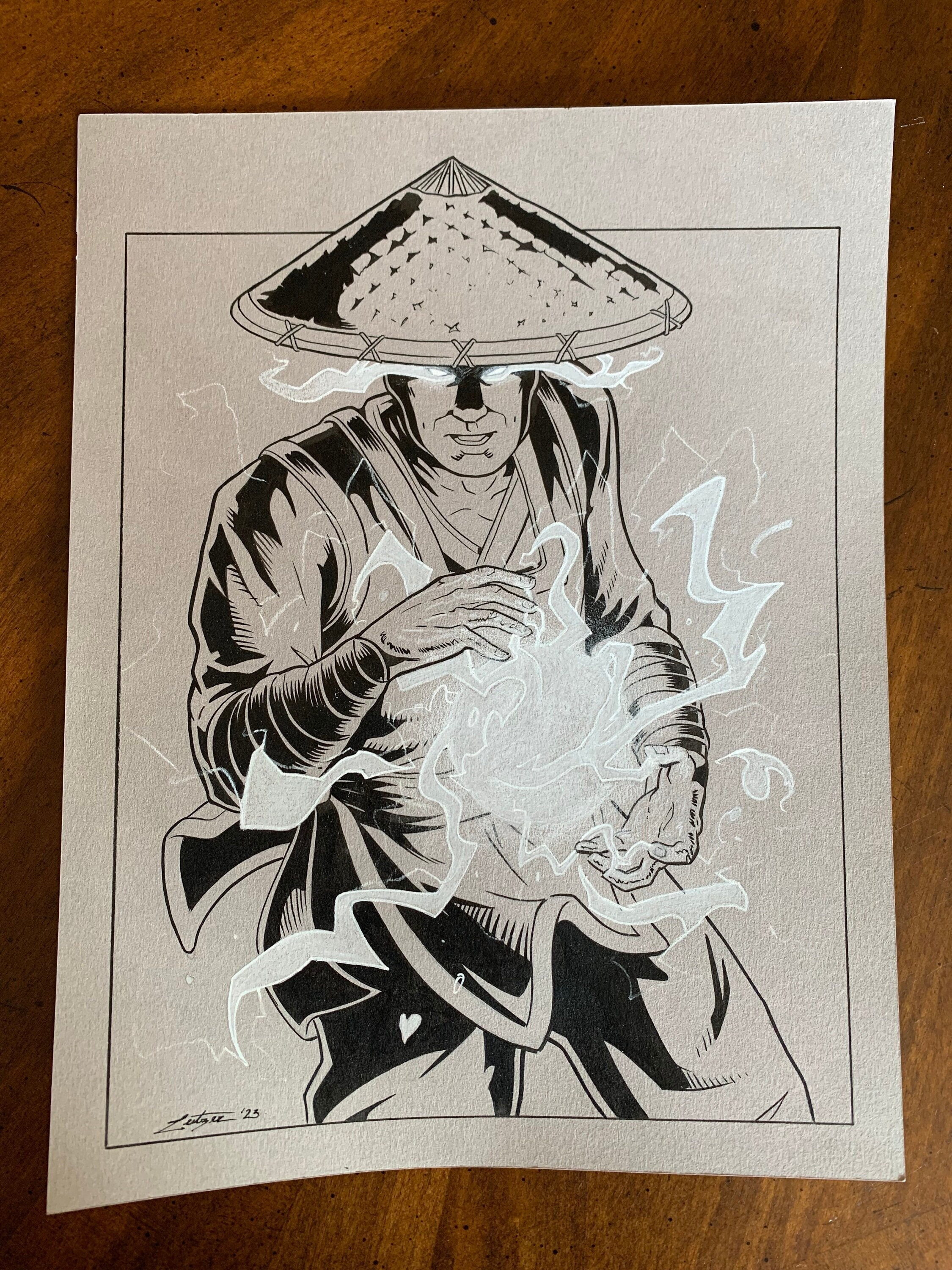 Original Raiden Art - Mortal Kombat Wall Decor - MKII - MK - Etsy