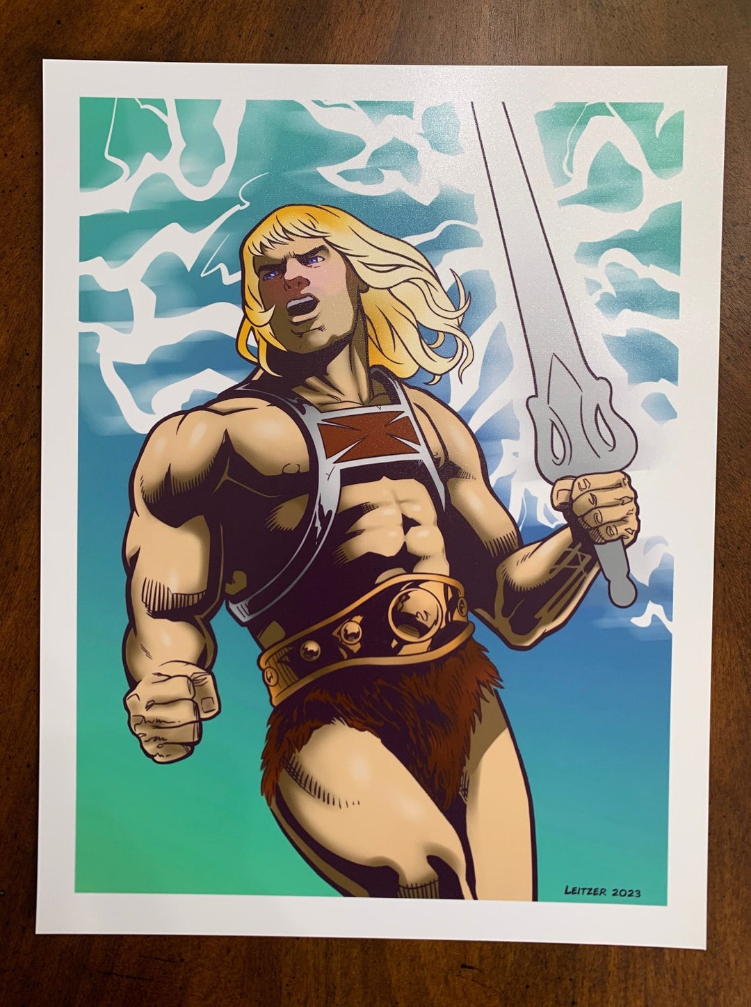 He-man - Art Print - 8.5"x11" - MOTU Wall Decor - Masters of the Universe Art *limited Run!* - Etsy