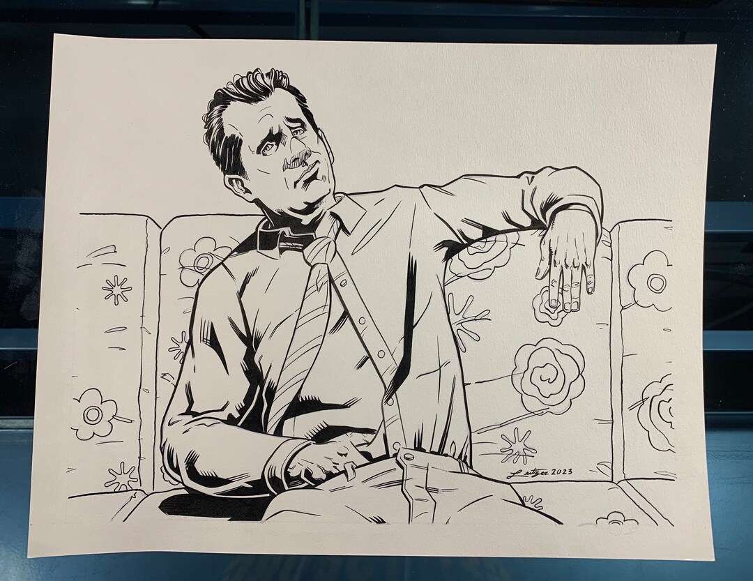 Al Bundy Original Art Married With Children Original Wall Decor 90s ...