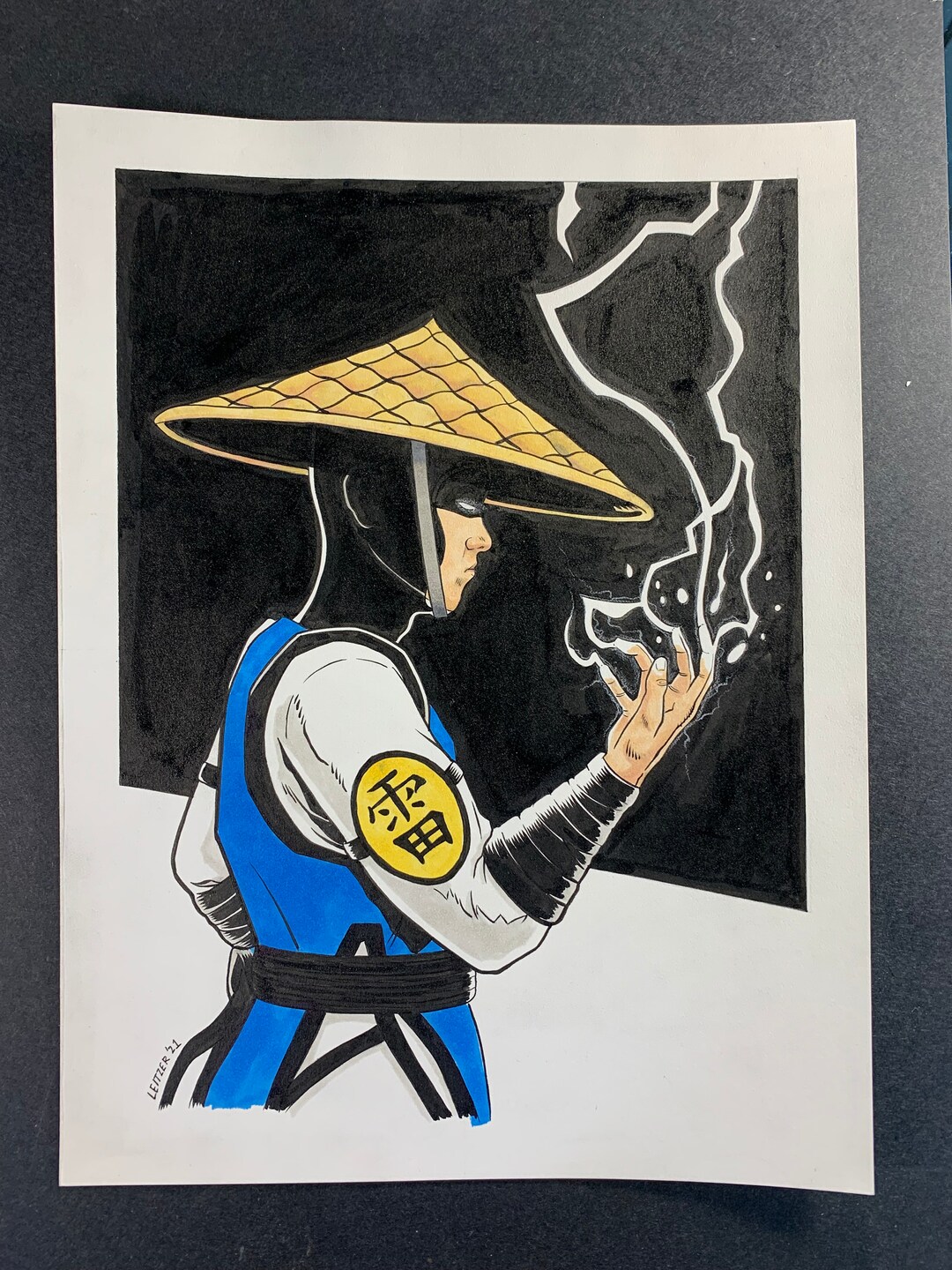 Original Raiden Art Mortal Kombat Wall Decor MKII Art - Etsy