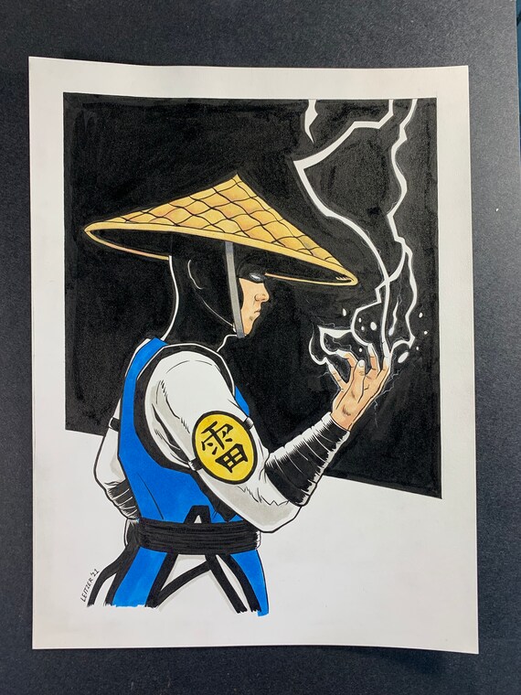 Mortal Kombat Raiden Drawings