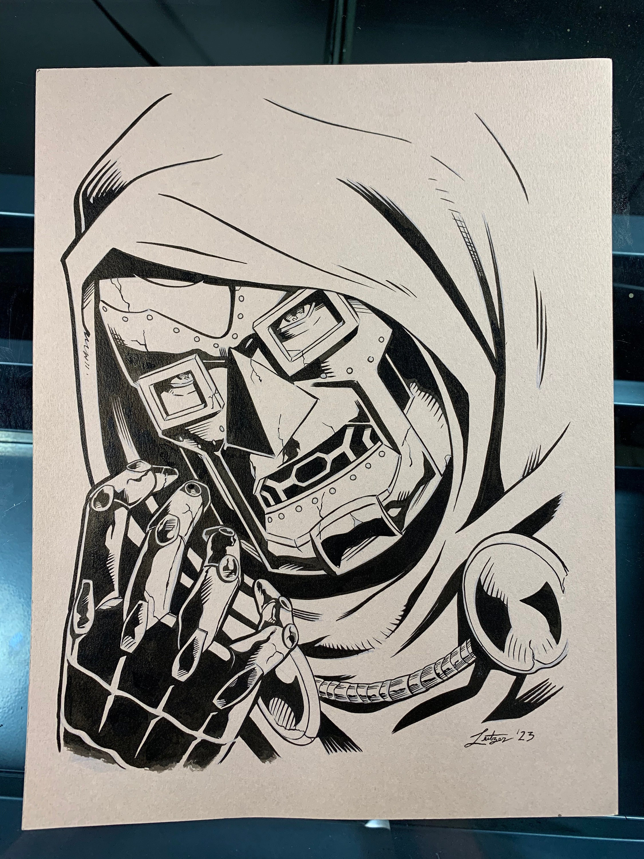 Doctor Doom Original Art 8.5x11 - Etsy