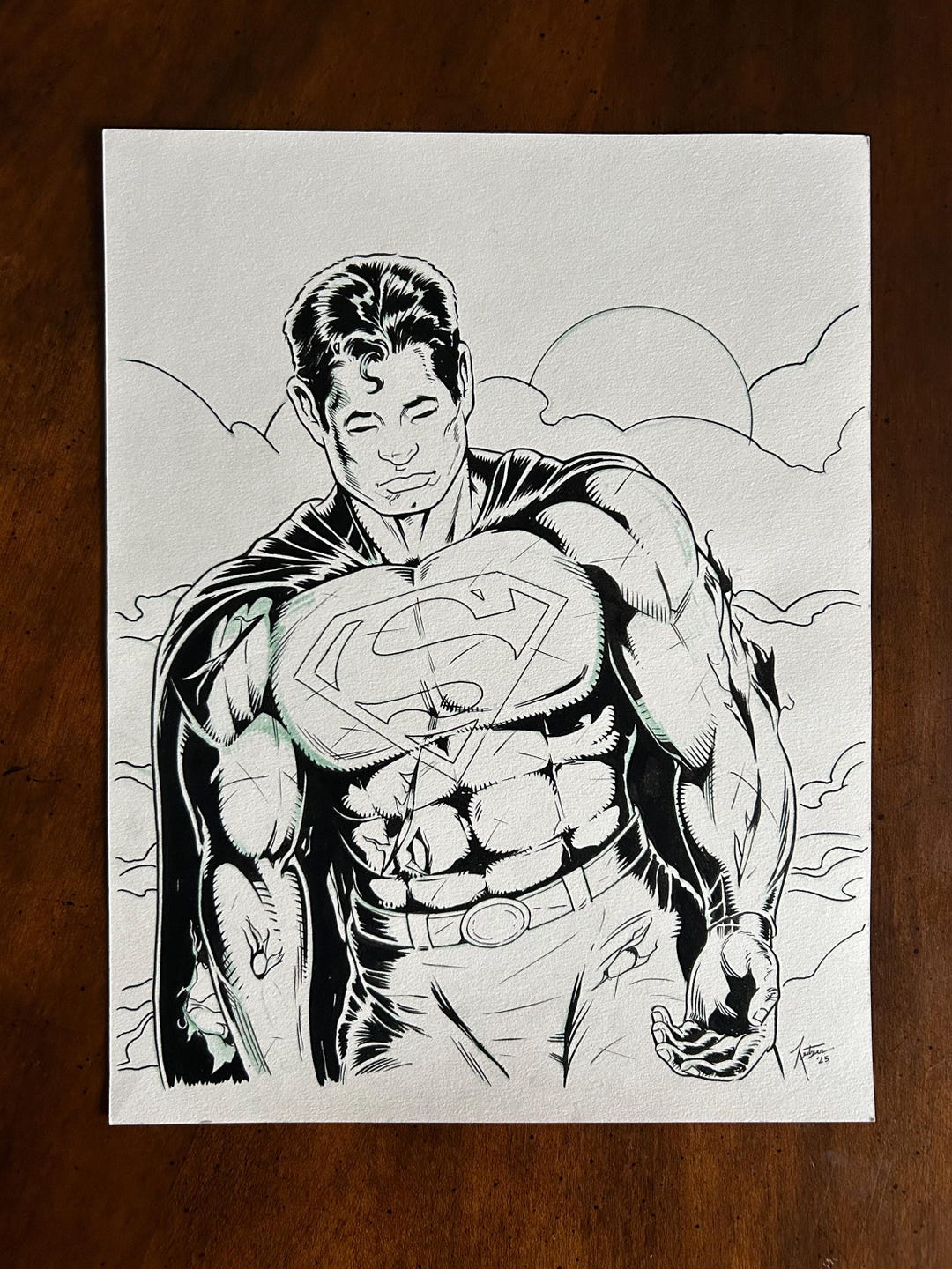 Original Superman Art - Superman Wall Decor - DC - Superman Comic Art ...