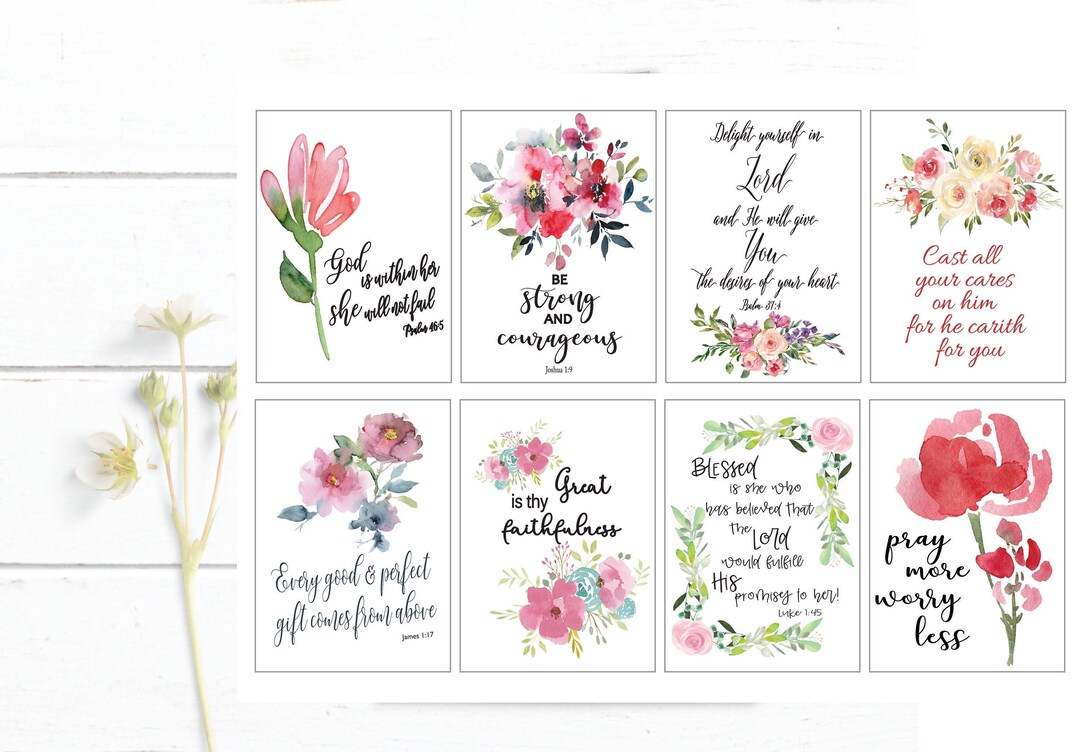 Bible Verse Card Printable Card - Etsy UK