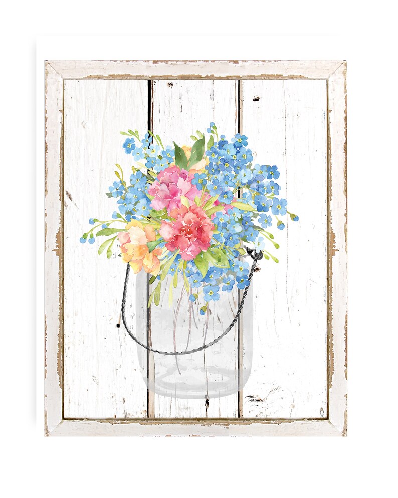 Flower Printable, Flower Art, Botanical Art, Digital Download - Etsy