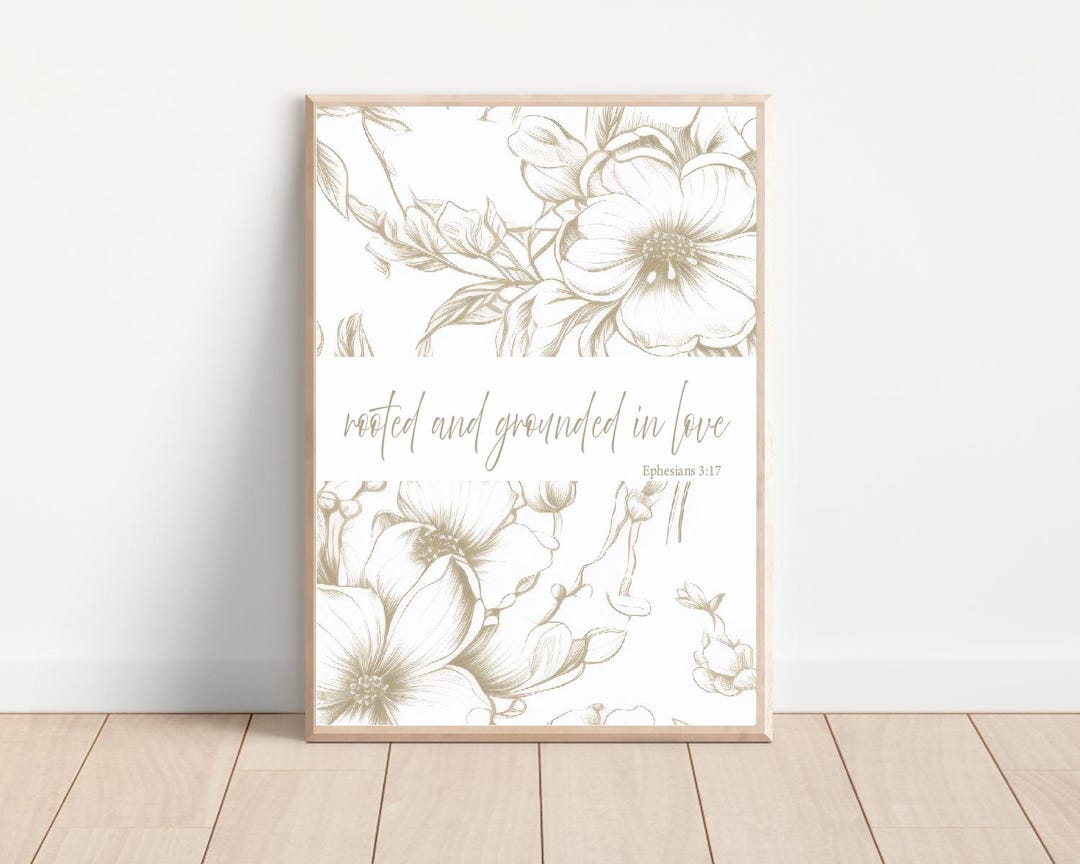 Rooted and Grounded Scripture Printable Digital Download - Print Your ...