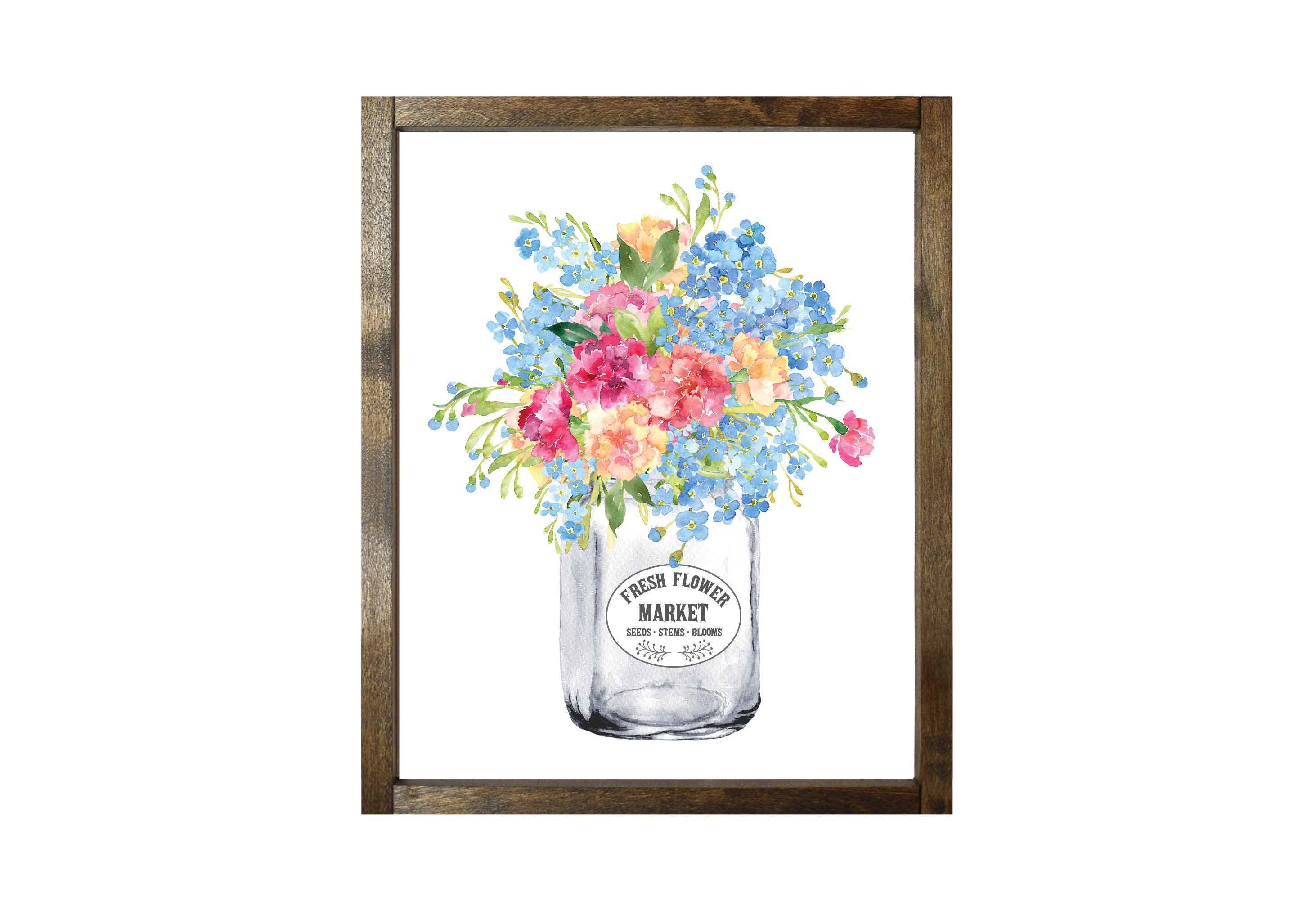 Flower Printable, Flower Art, Botanical Art, Digital Download - Etsy