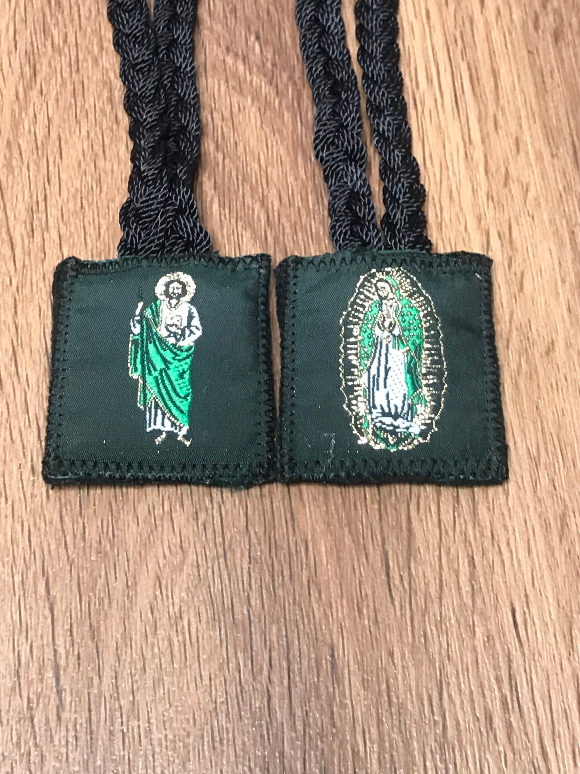 Scapular of St. Jude Black Color - Etsy