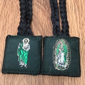 Scapular of St. Jude Black Color - Etsy