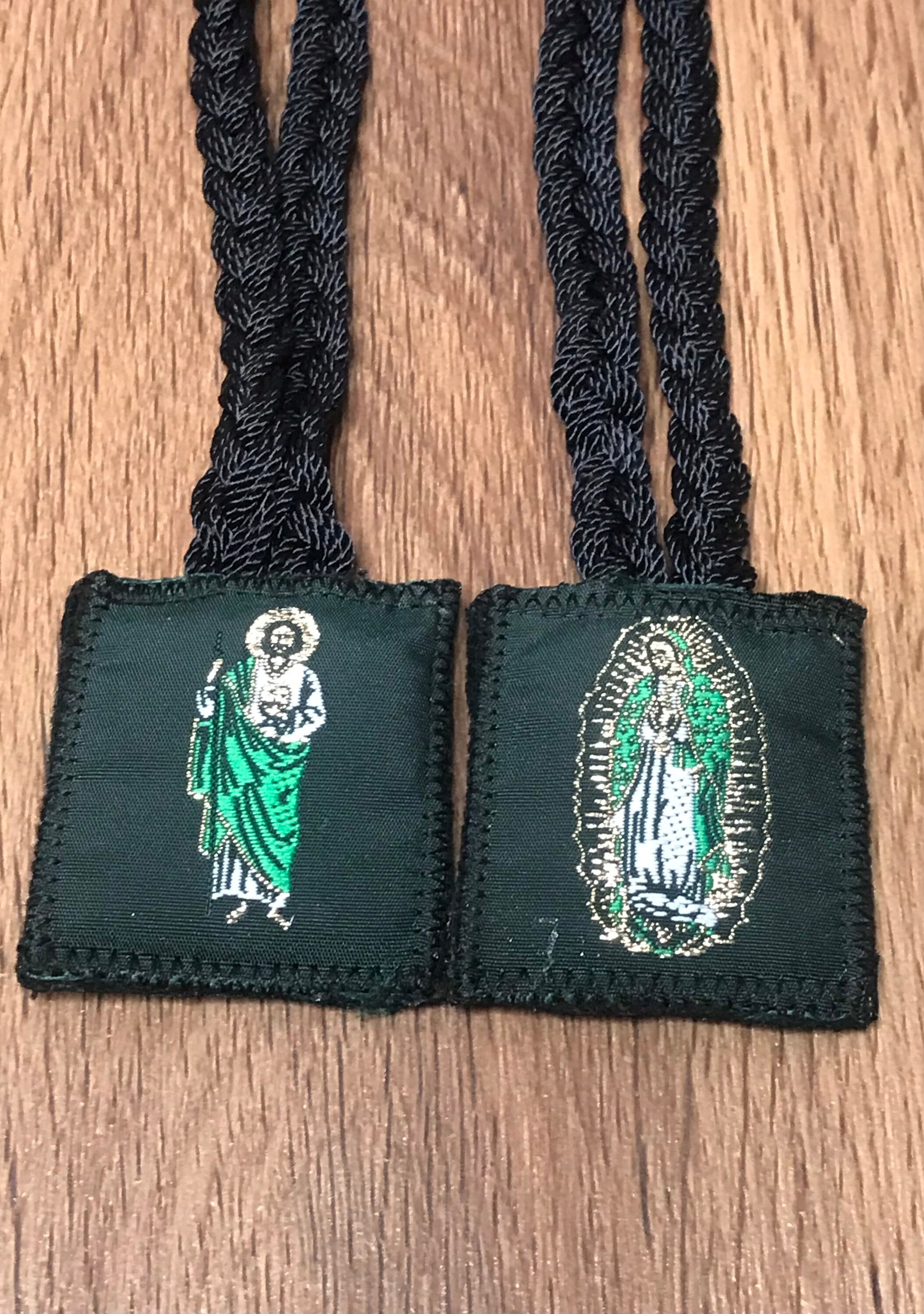 Scapular of St. Jude Black Color - Etsy