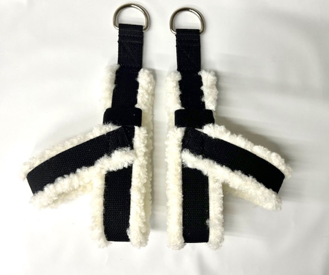 Pilates Fuzzy Y-loop Straps, Pilates Personal Padded Y-loops, Pilates ...